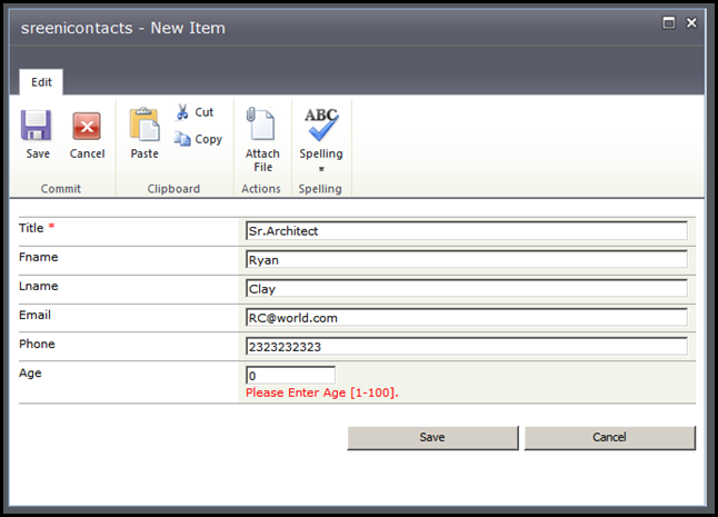 Bytes Matters Field And List Item Validation In Sharepoint 2010 Lists